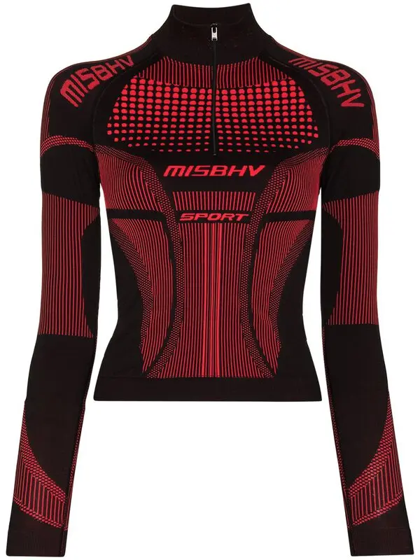 Misbhv Sport Active Long-Sleeve Top In Red - 36% Off