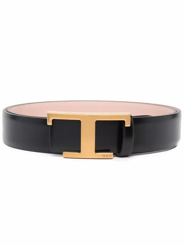 TOD'S Engraved-logo Belt - Black