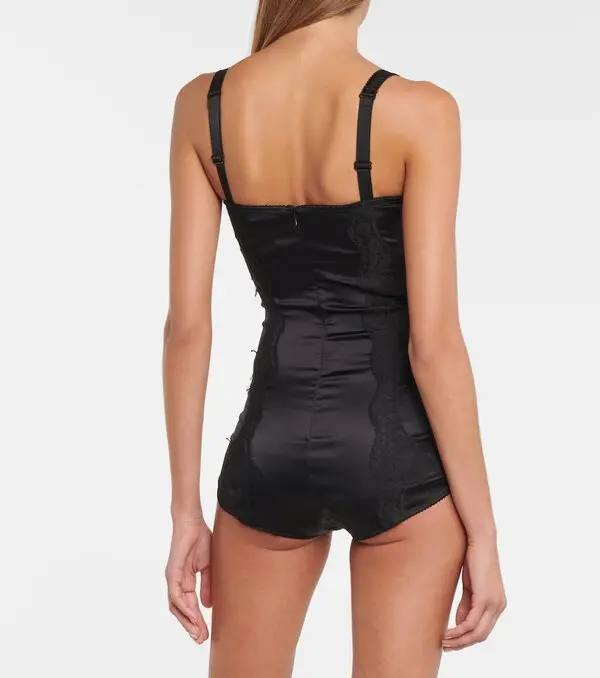 Dolce & Gabbana Silk-blend Bodysuit