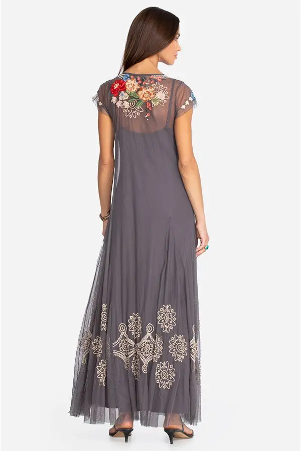 sachin and babi light blue dress Farm Rio Macaw Maxi Dress main image 0