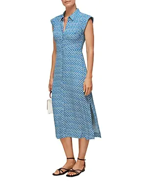 Whistles Astrix Floral Print Shirtdress