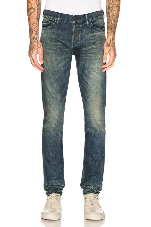 John Elliott The Cast 2 Skinny Jeans In Medium Wash - Nimbus