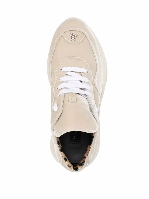 Philipp Plein Velvet Runner Low-top Sneakers - Neutrals