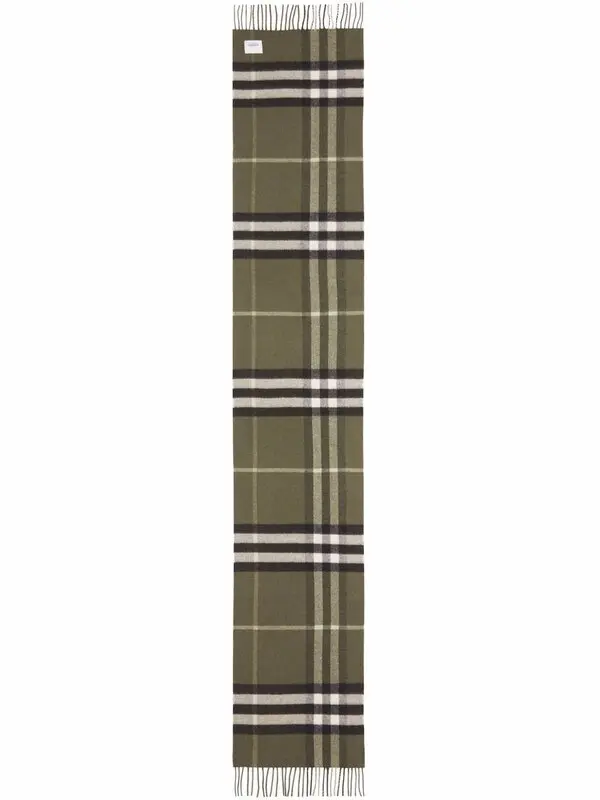 Burberry Reversible Check-monogram Scarf - Green