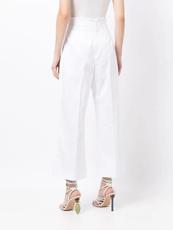 Silvia Tcherassi Piped Trim High-waisted Trousers