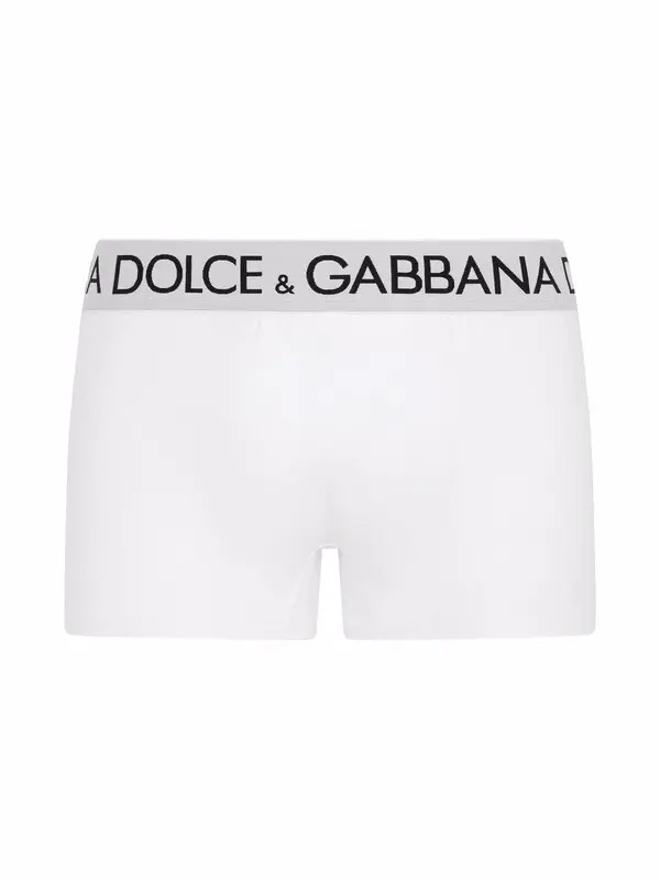 Dolce & Gabbana Logo-waistband Boxer Briefs - White