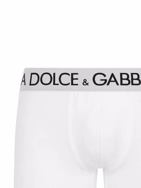 Dolce & Gabbana Logo-waistband Boxer Briefs - White