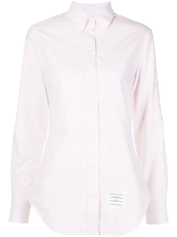 Thom Browne Tonal 4-bar Button-down Shirt