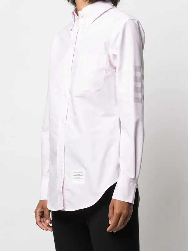 Thom Browne Tonal 4-bar Button-down Shirt