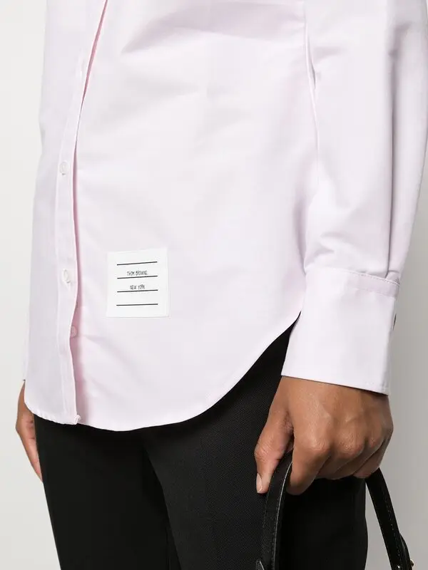 Thom Browne Tonal 4-bar Button-down Shirt
