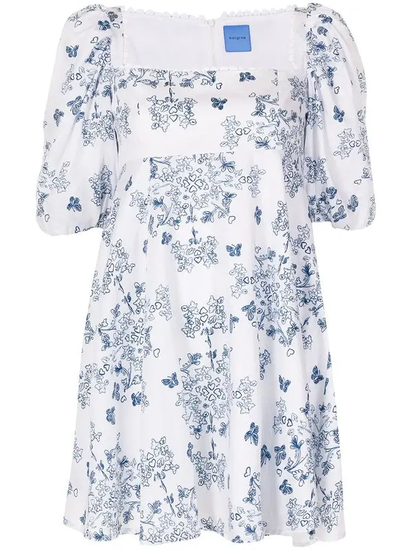 MACGRAW Vienna Porcelain Print Dress