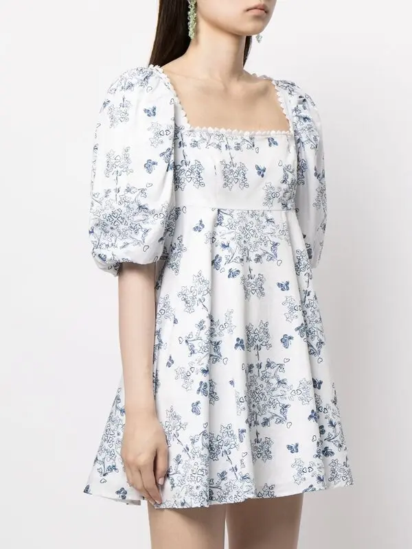 MACGRAW Vienna Porcelain Print Dress