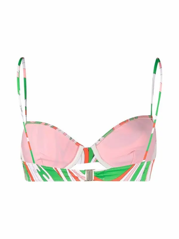 Emilio Pucci Vortici-print Underwired Bikini Top