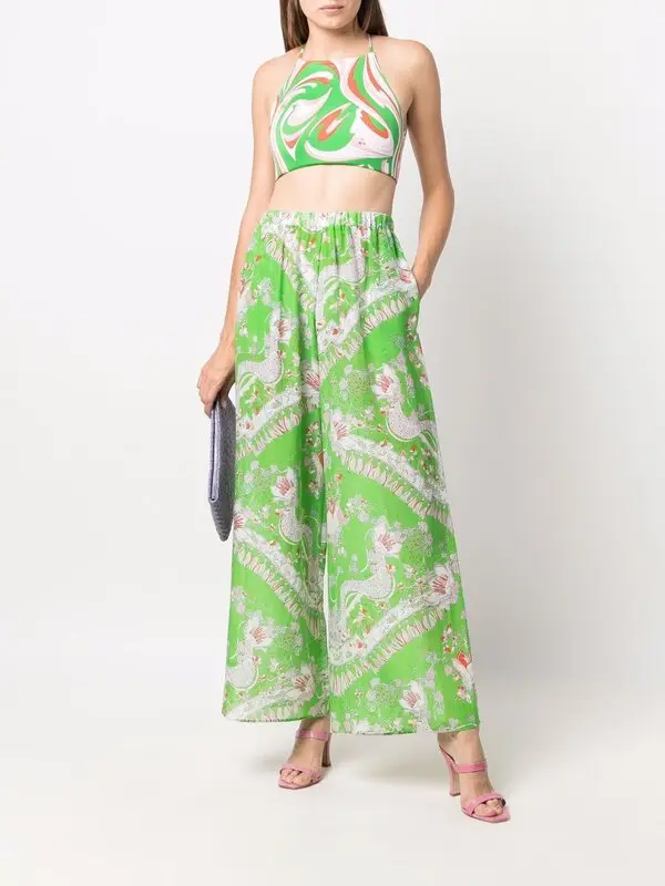 Emilio Pucci Vortici Print Bikini Top