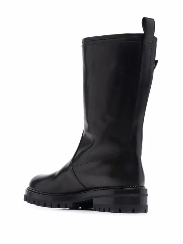 Versace Safety Pin Mid-calf Boots