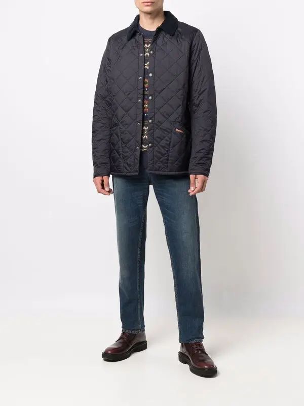 Barbour Liddesdale Diamond-quilted Jacket - Blue