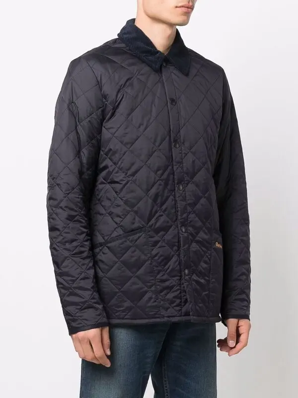 Barbour Liddesdale Diamond-quilted Jacket - Blue