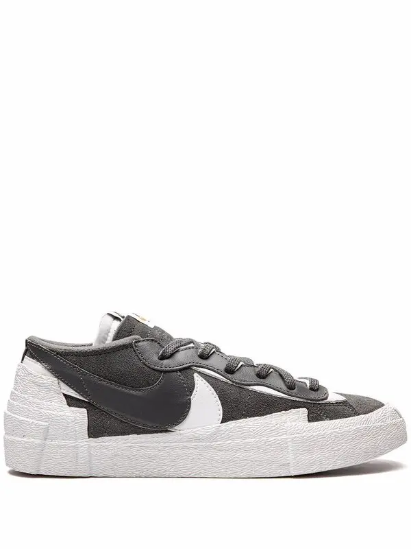 Nike X Sacai Blazer Low Sneakers - Grey