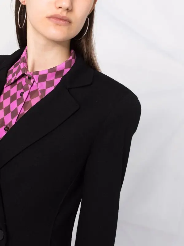 Harris Wharf London Double-breasted Virgin Wool Blazer - Black