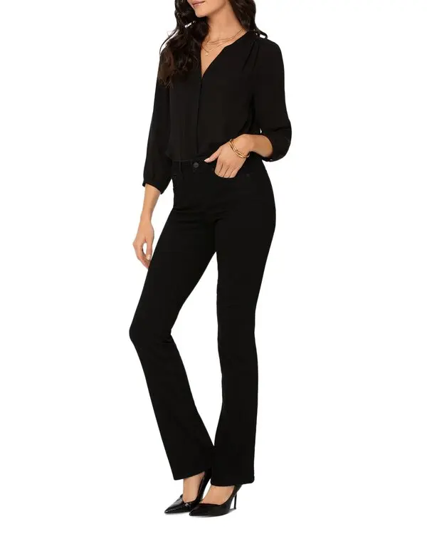 NYDJ Barbara Bootcut Jeans - Black