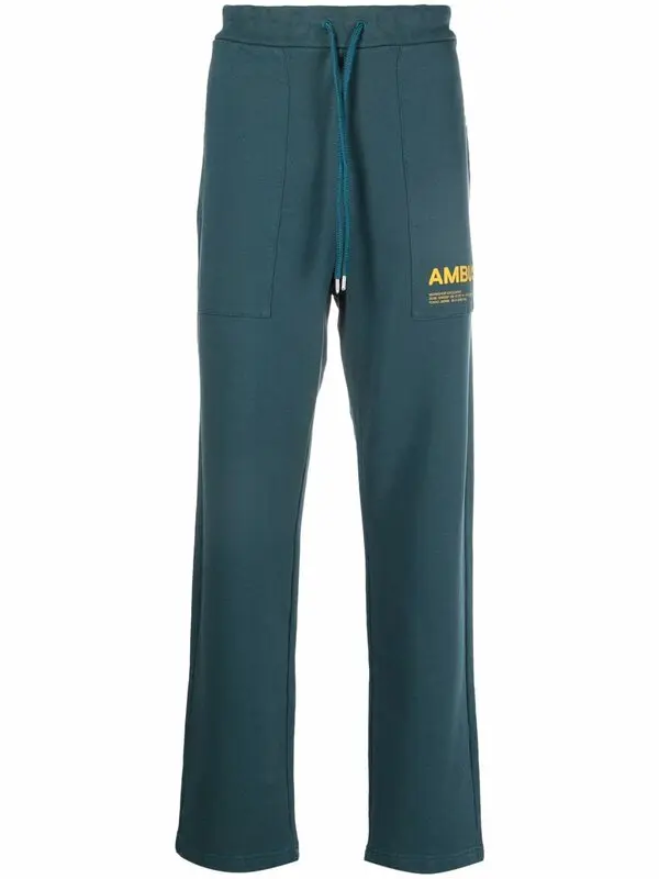 AMBUSH Logo-print Track Pants - Green