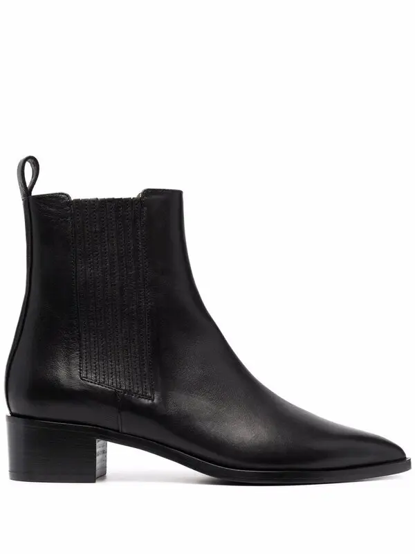SCAROSSO Olivia Leather Chelsea Boots
