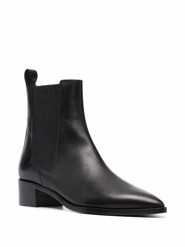 SCAROSSO Olivia Leather Chelsea Boots