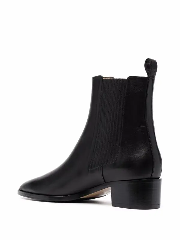 SCAROSSO Olivia Leather Chelsea Boots