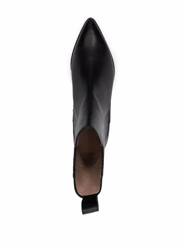 SCAROSSO Olivia Leather Chelsea Boots