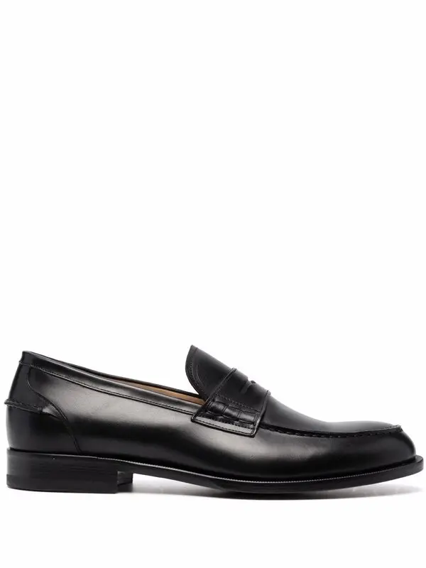 SCAROSSO Maurizio Leather Penny Loafers
