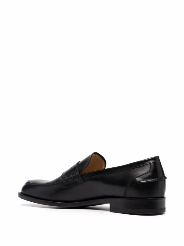 SCAROSSO Maurizio Leather Penny Loafers