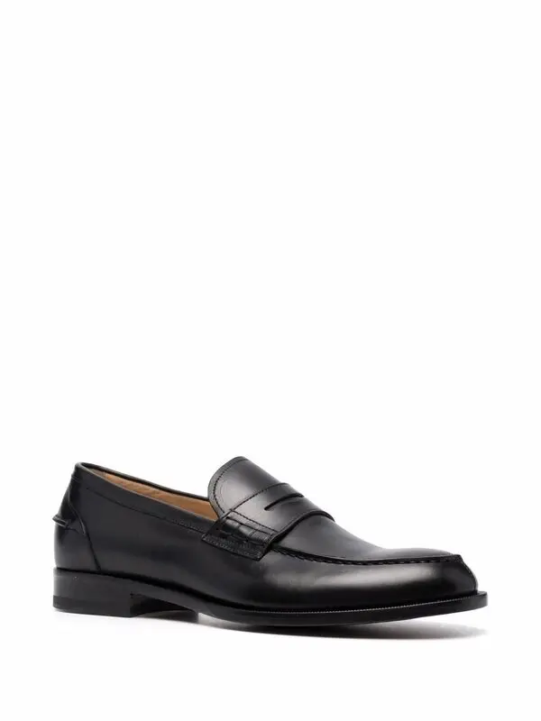 SCAROSSO Maurizio Leather Penny Loafers