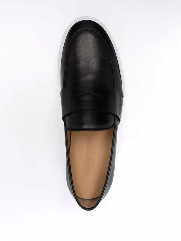 SCAROSSO Alberto Penny Loafers - Black