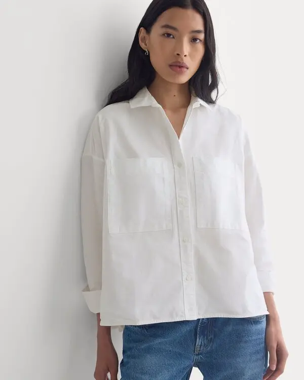 Everlane Boxy Oxford Shirt - White