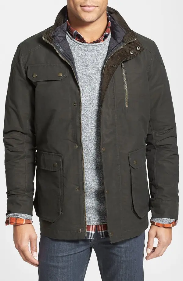 Rodd & Gunn Harper' Water Resistant 3-in-1 Waxed Canvas Jacket