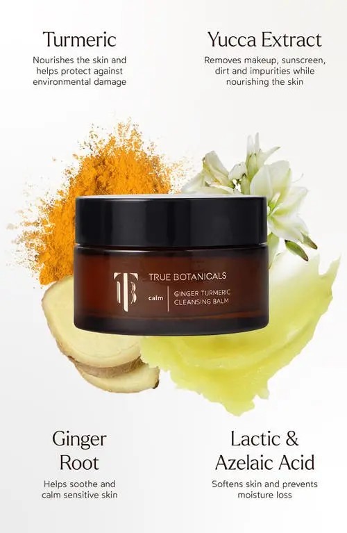 True Botanicals Ginger Turmeric Makeup Removing Cleansing Balm