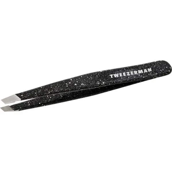 TWEEZERMAN Dusted Slant Tweezer - Onyx