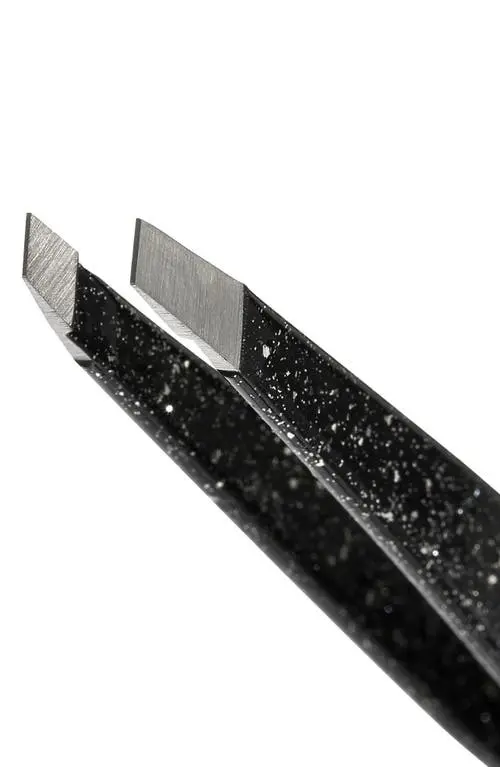 TWEEZERMAN Dusted Slant Tweezer - Onyx