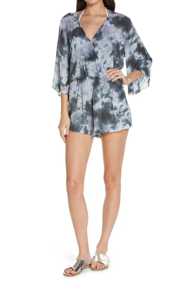 Elan Tie Dye Cover-up Romper