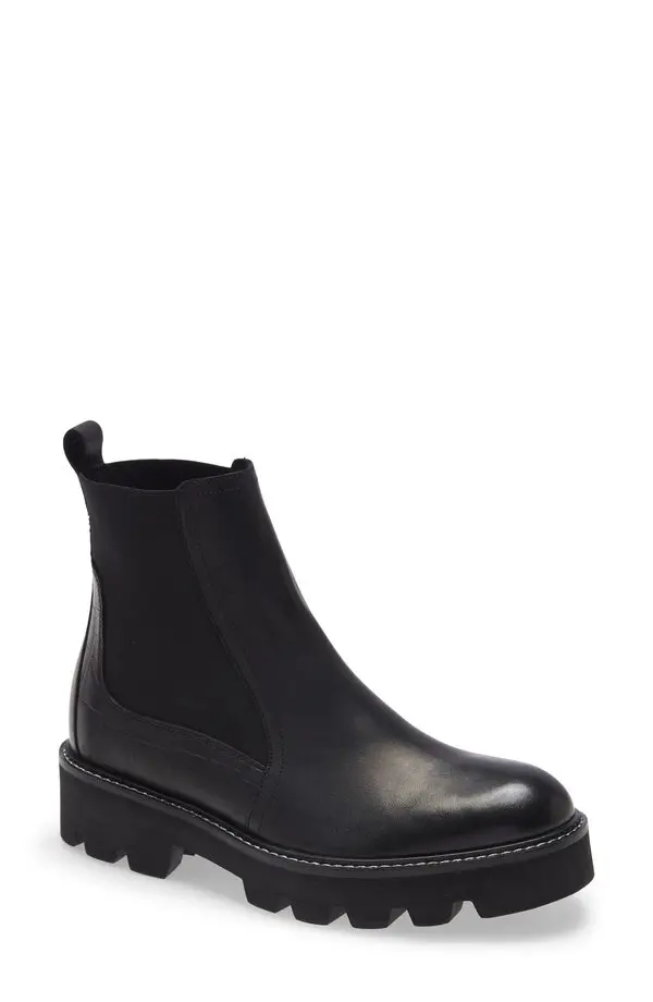 Ted Baker London Stompi Chelsea Boot Black Leather Editorialist