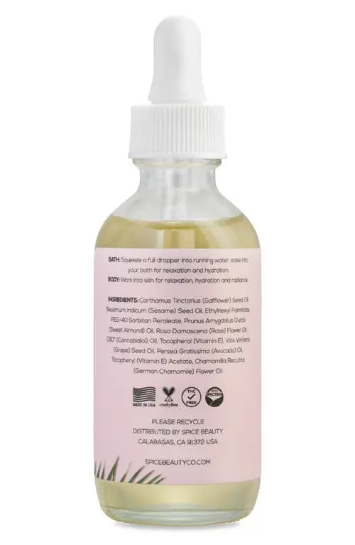 SPICE BEAUTY Bath & Body Oil With Cbd