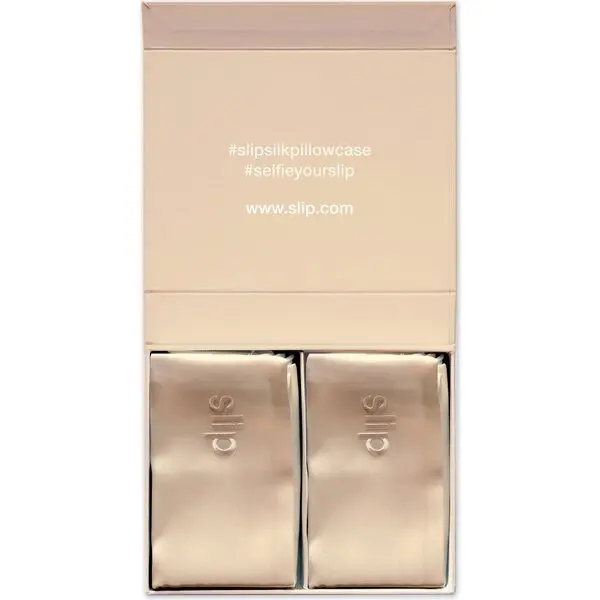 Slip Pure Silk Caramel Queen Pillowcase Duo $178 Value - No Color
