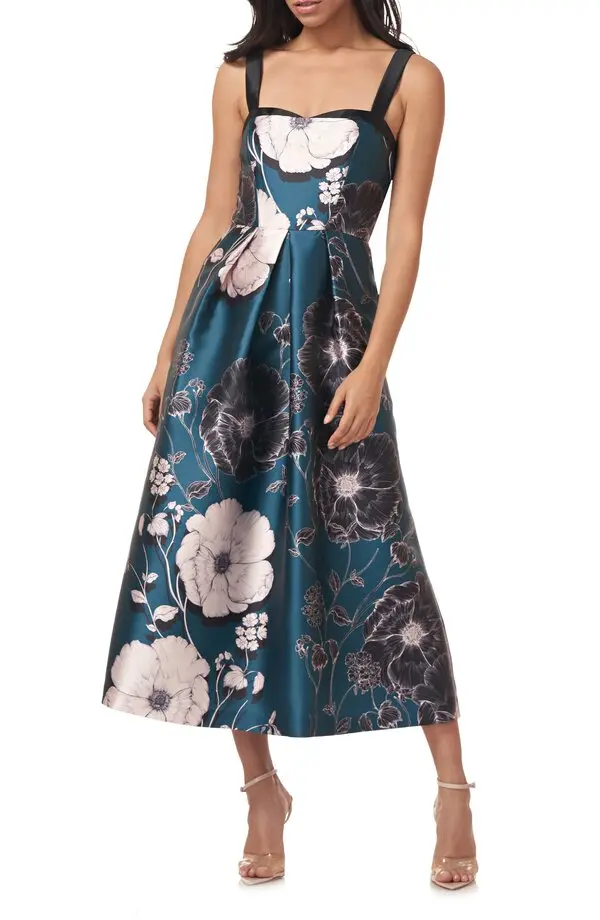 knee length dresses for ladies Kay Unger- Mira Midi Dress main image 0