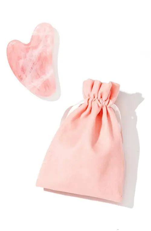 Herbivore Rose Quartz Gua Sha Facial Sculpting Tool