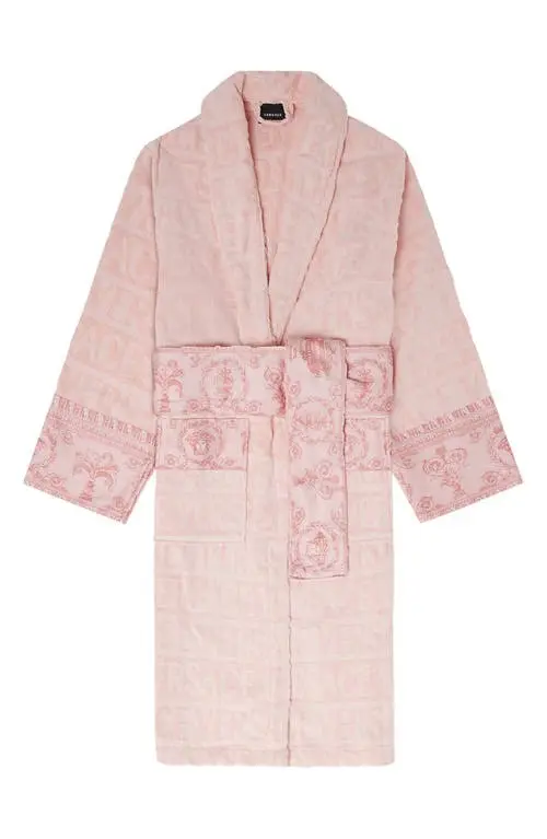 Versace Barocco Terry Robe - Pink Pink