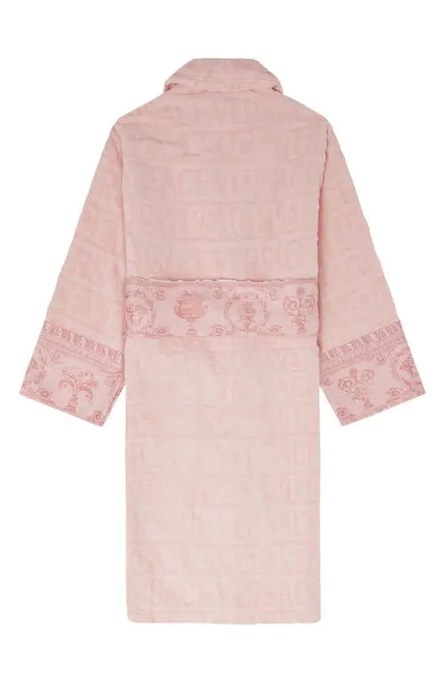 Versace Barocco Terry Robe - Pink Pink