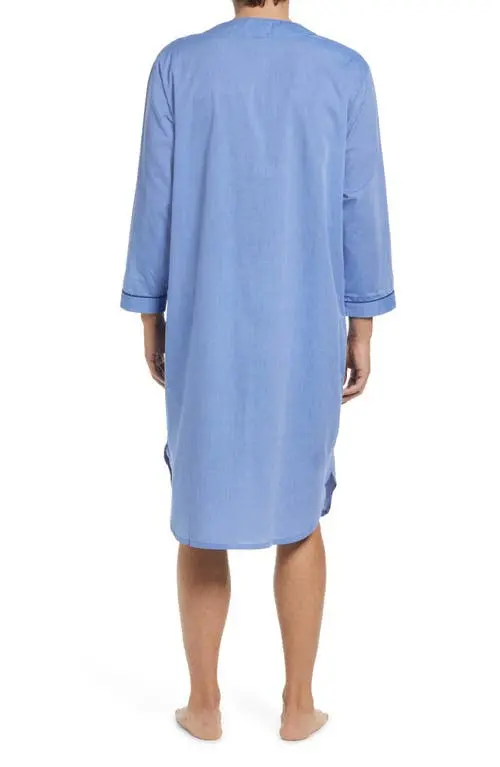 Majestic International Cotton Blend Nightshirt - Blue