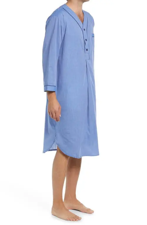Majestic International Cotton Blend Nightshirt - Blue