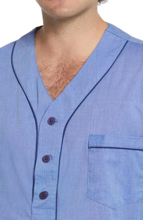 Majestic International Cotton Blend Nightshirt - Blue