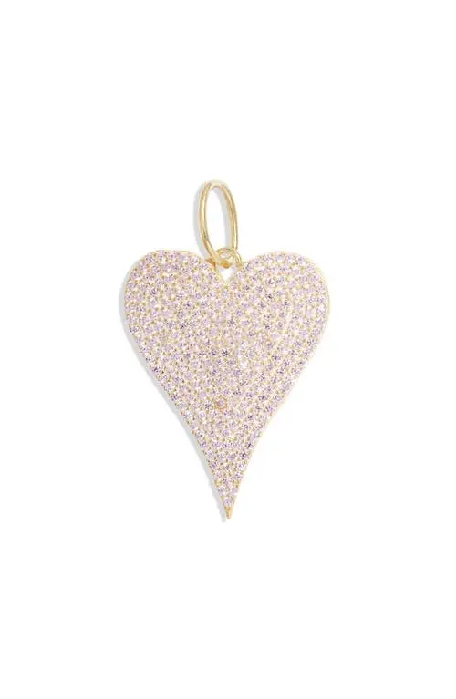 SHYMI Pavé Heart Charm - Gold/pink